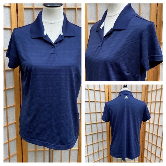 adidas | Tops | Adidas Climalite Activewear Blue Polo Shirt Sz L | Poshmark